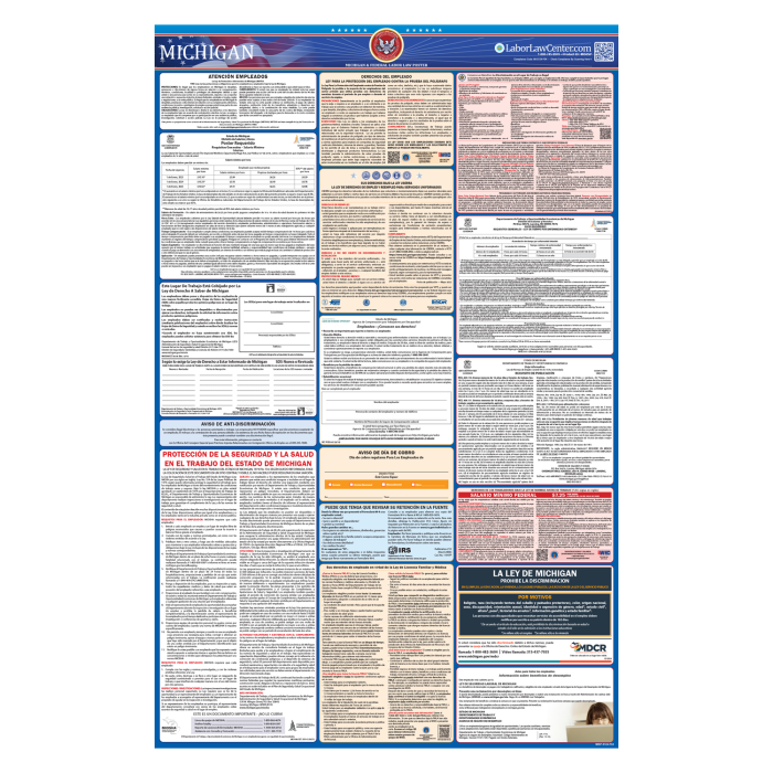2026 Michigan Labor Law Poster | State, Federal, OSHA in One Single ...