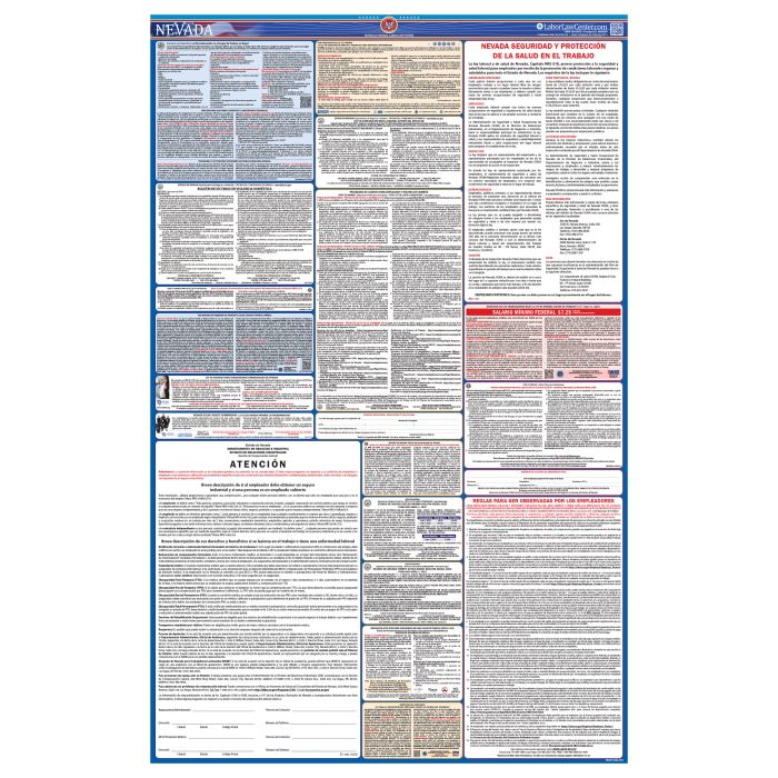 2025 Nevada Labor Law Poster | State, Federal, OSHA in One Single ...