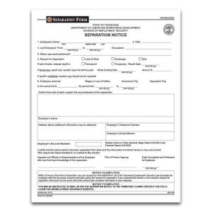 Employment Termination & Seperation Legal Forms | LaborLawCenter.com