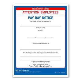 Nevada Payday Notice Poster | Replacement Poster Program
