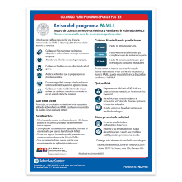 Colorado FAMLI Program Poster in Spanish