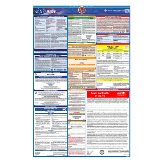 2025-2026 Kentucky Labor Law Poster | State, Federal, OSHA in One ...