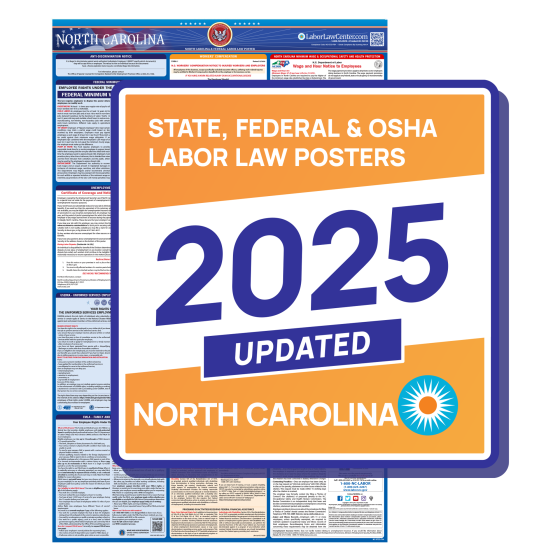 2025 North Carolina Labor Law Poster | State, Federal, OSHA in One ...