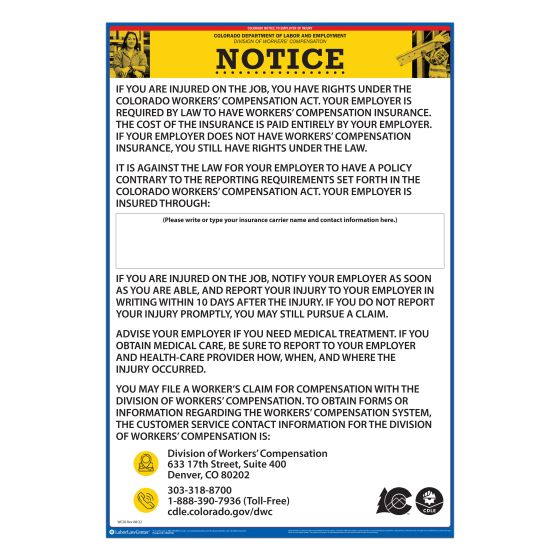 Colorado State Labor Law Poster | LaborLawCenter.com