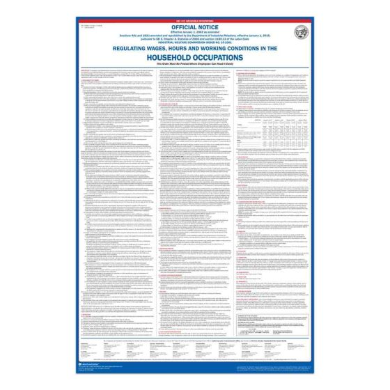 Household Occupation Poster | Industrial Welfare Commission Posters