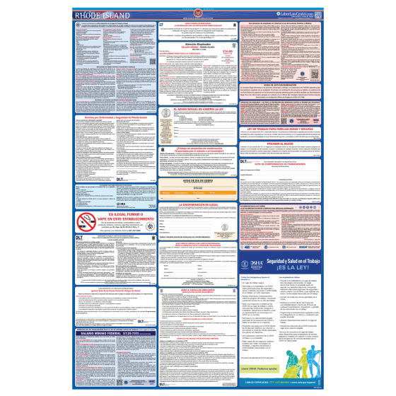 2024 Rhode Island & Federal Labor Law Poster | LaborLawCenter.com