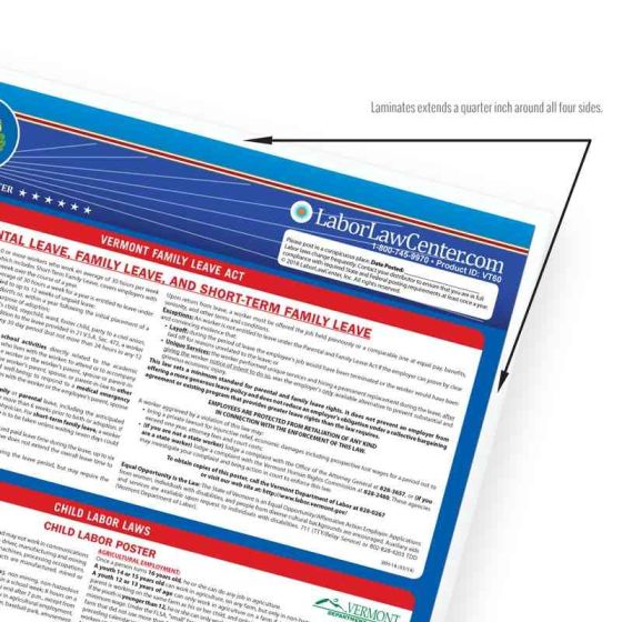 Vermont State Labor Law Poster | LaborLawCenter.com