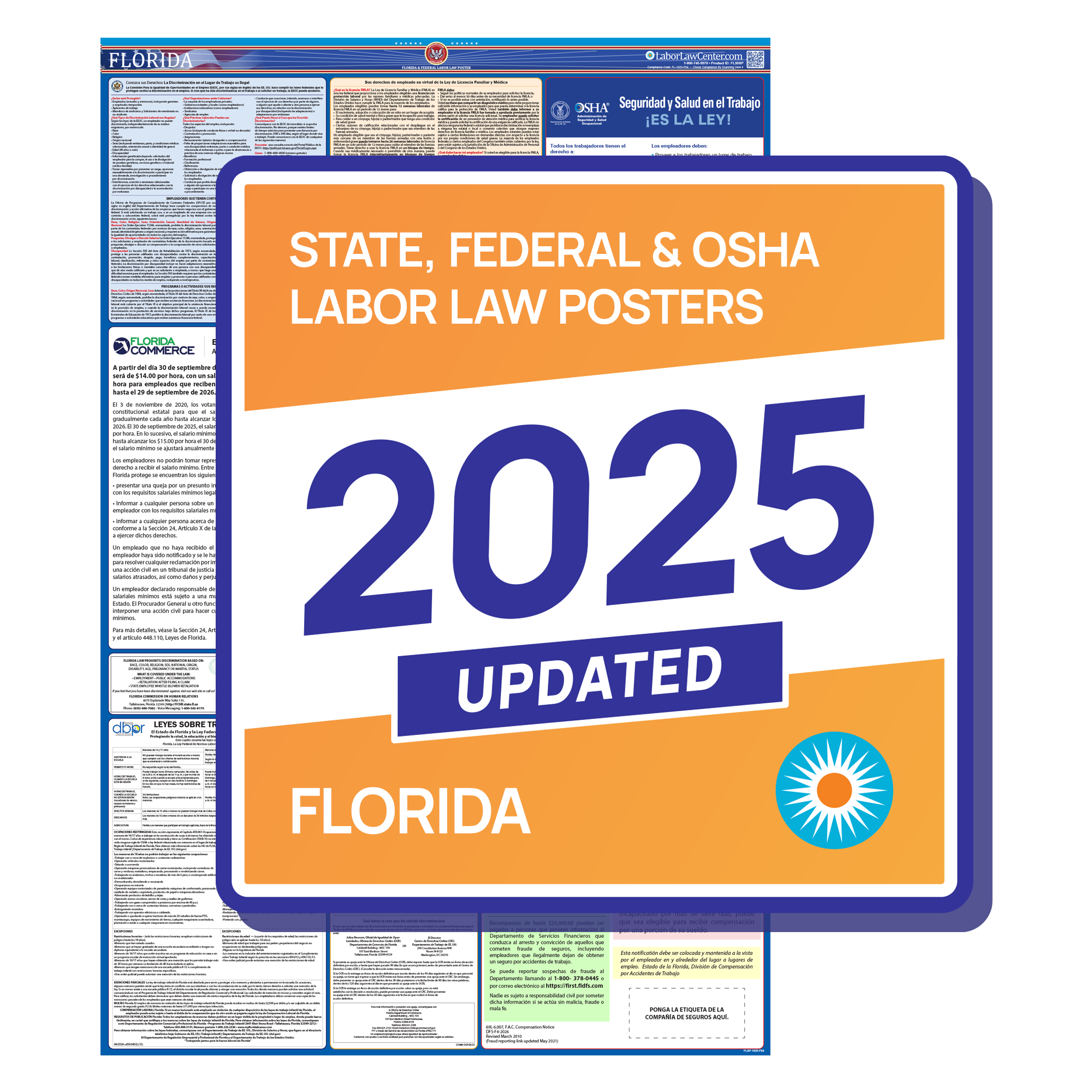 2025 Florida Labor Law Poster - All in One | LaborLawCenter.com
