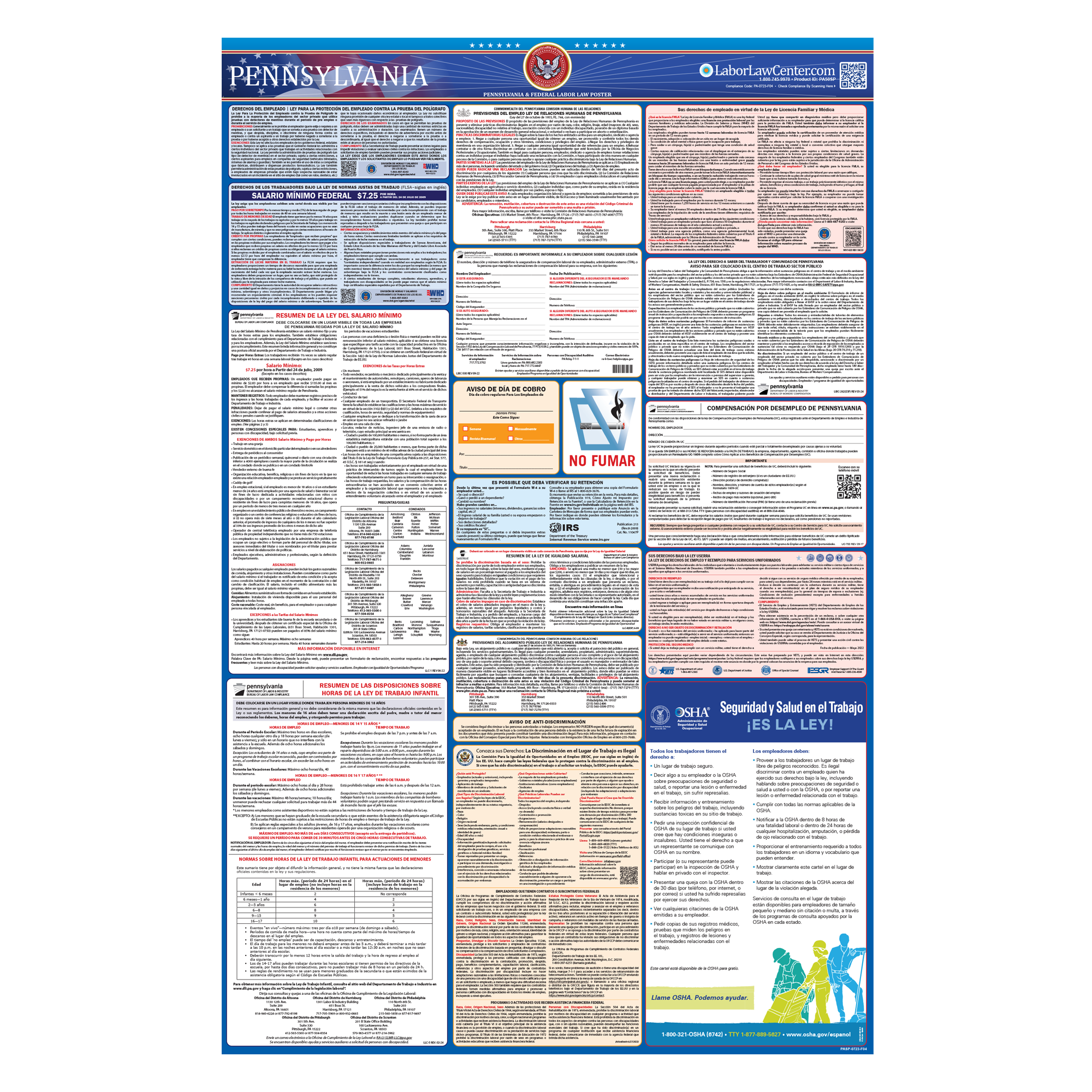 2025 Pennsylvania & Federal Labor Law Poster | LaborLawCenter.com