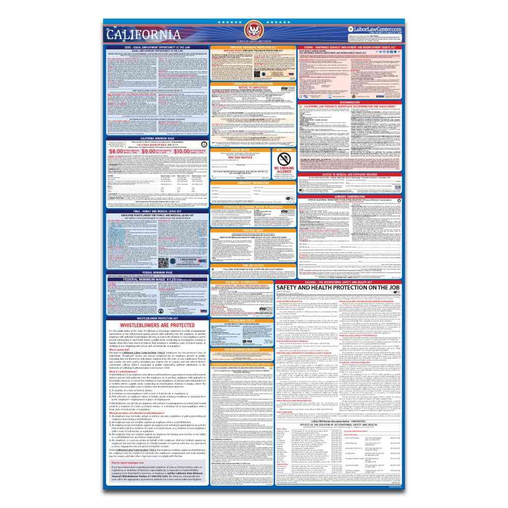 2017 California Labor Law Poster + Replacement Poster Program from ...