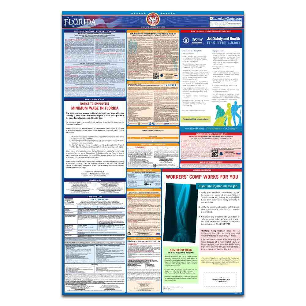 2017 Florida Labor Law Poster + Replacement Poster Program from ...