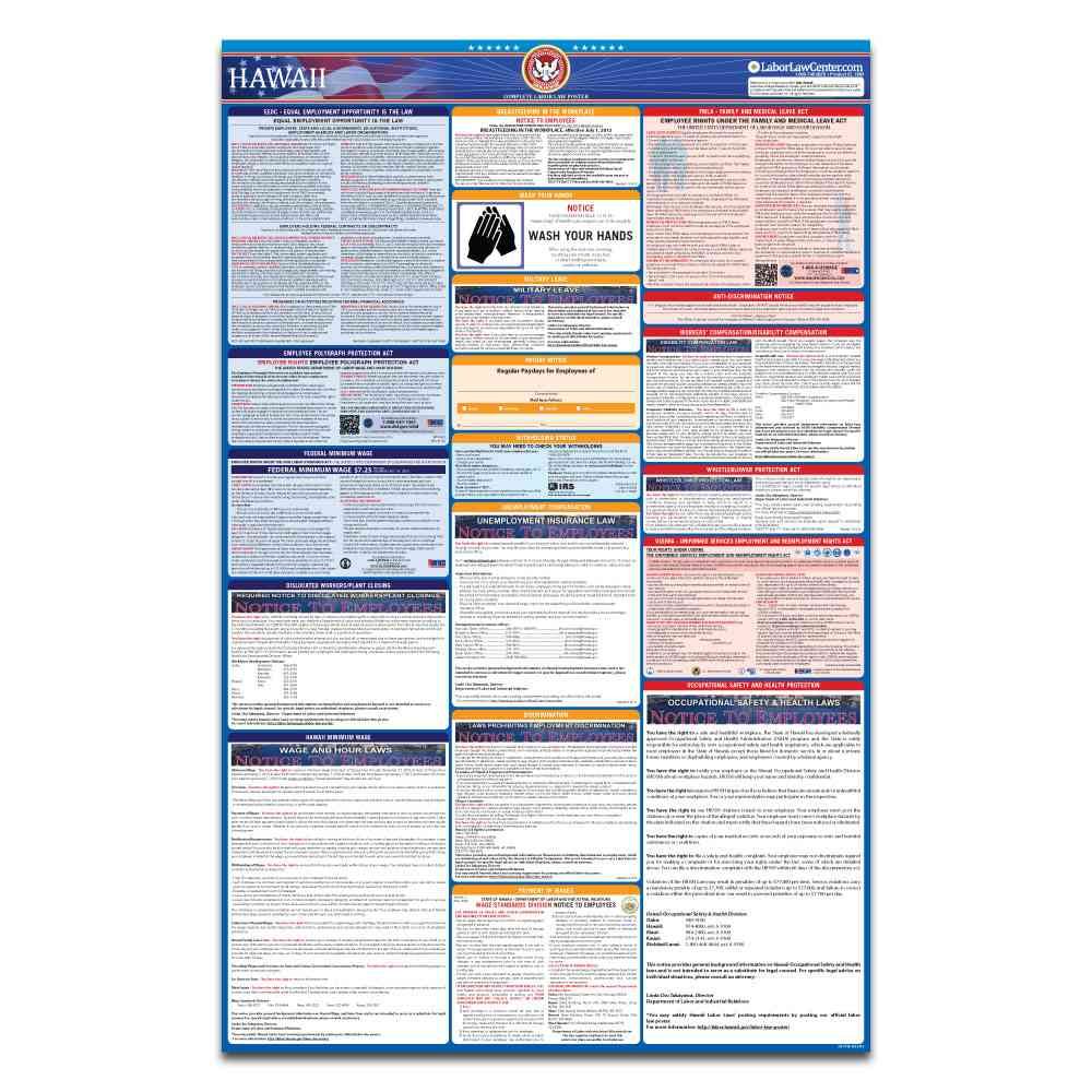 2017 Hawaii Labor Law Poster + Replacement Poster Program from ...