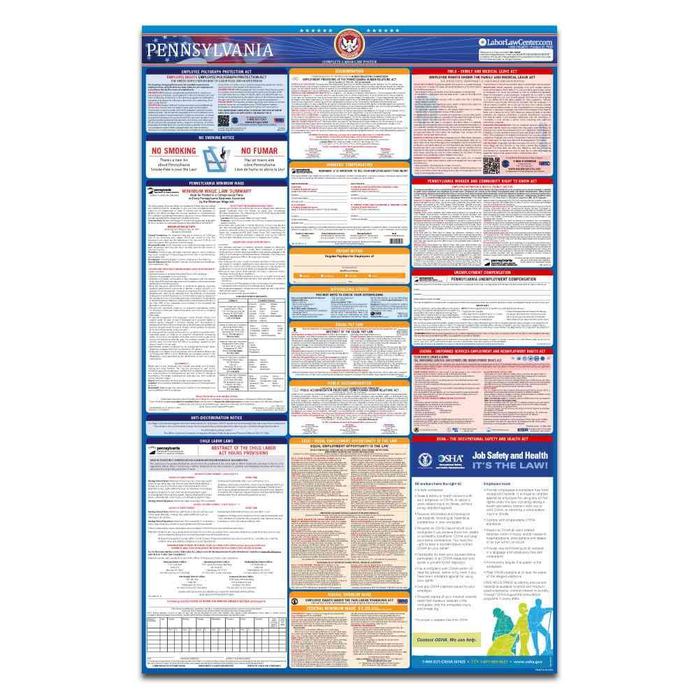 2017 Pennsylvania Labor Law Poster + Replacement Poster Program from ...