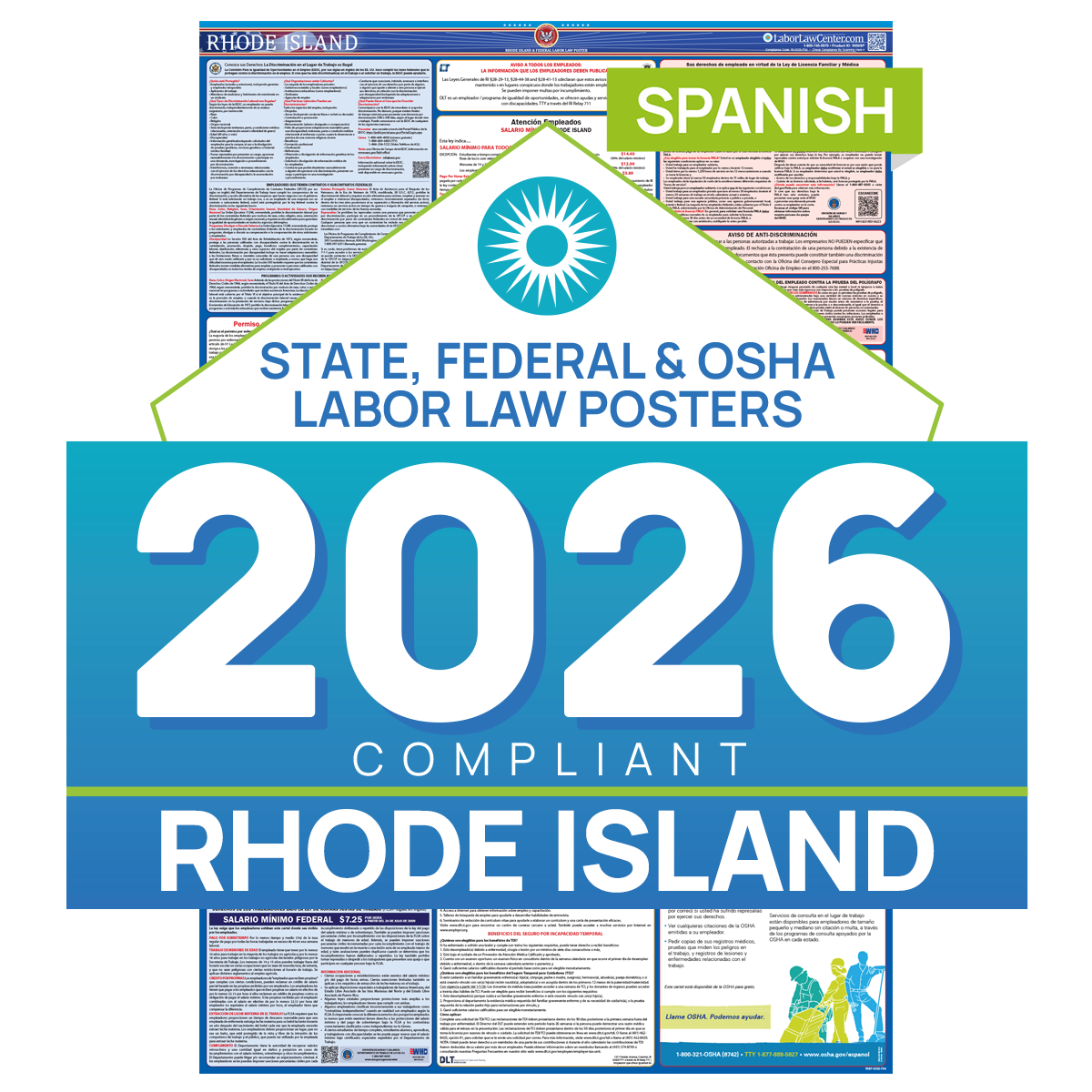 2024 Rhode Island & Federal Labor Law Poster | LaborLawCenter.com