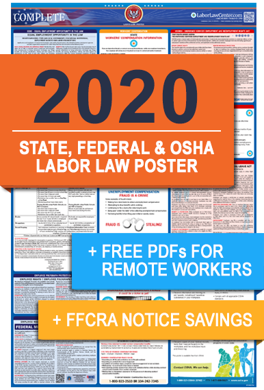 2020 Labor Law Posters - State, Federal & OSHA in One Poster